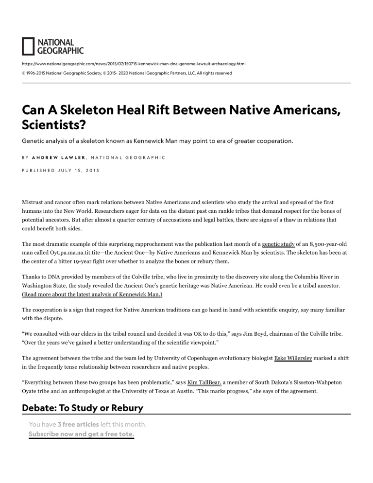Can A Skeleton Heal Rift Between Native Americans Can A Skeleton Heal Rift Between Native Americans