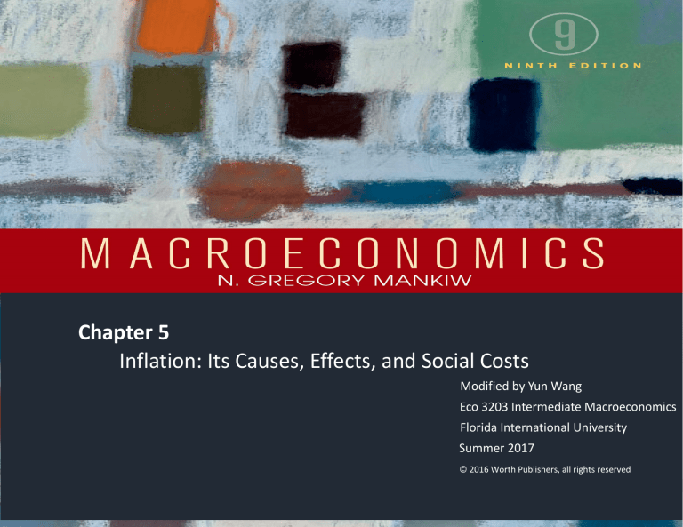Ch 5 Macroeconomics 9E Mankiw Ch 5 Macroeconomics 9E Mankiw
