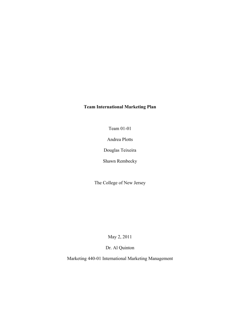 Final Marketing Plan Final Marketing Plan