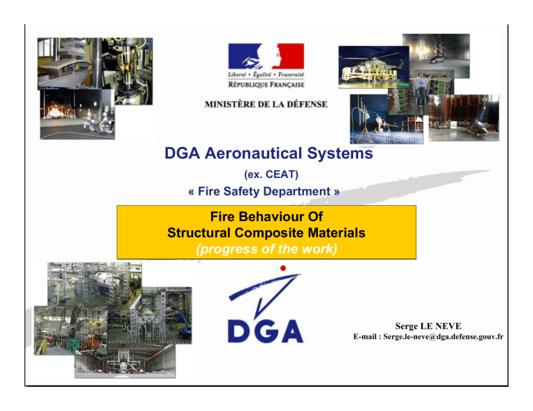 Fire Behavior of Structural Composites in Aircraft