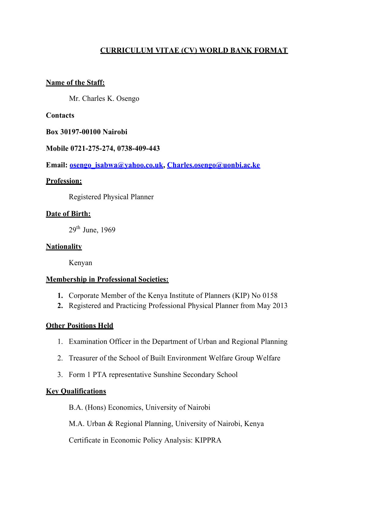 Curriculum Vitae Format Pdf Kenya Curriculum Vitae Fo Vrogue co Curriculum Vitae Format Pdf Kenya Curriculum Vitae Fo Vrogue co