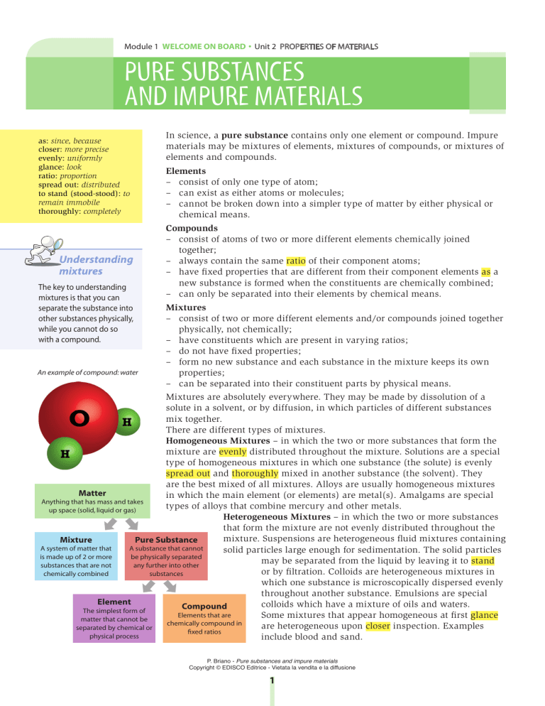 Pure And Impure Substances Pure And Impure Substances
