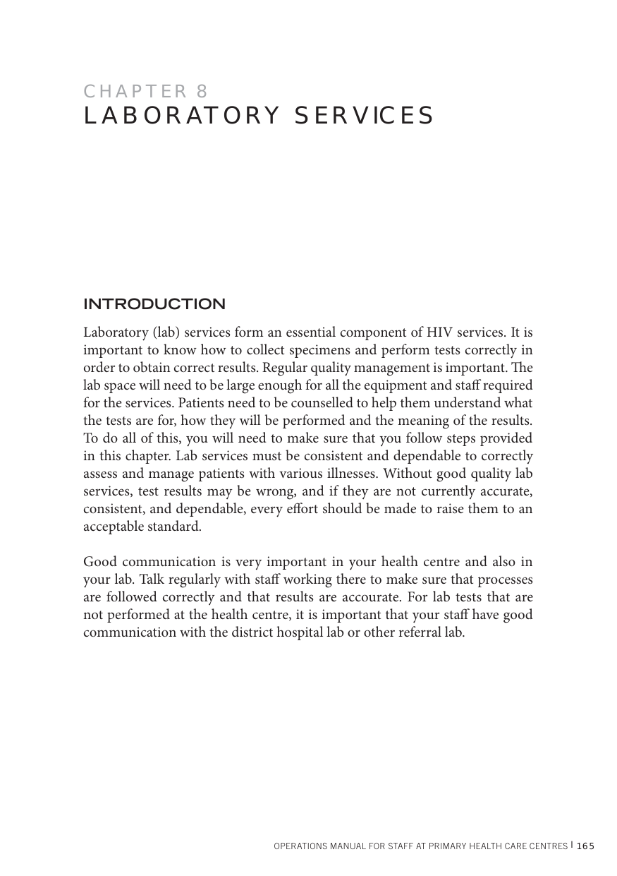 om 8 laboratory services