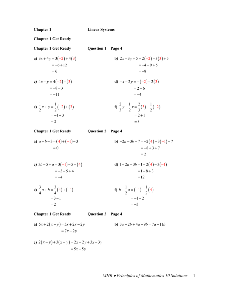 MHR Principles Of Mathematics 10 Chapter 1