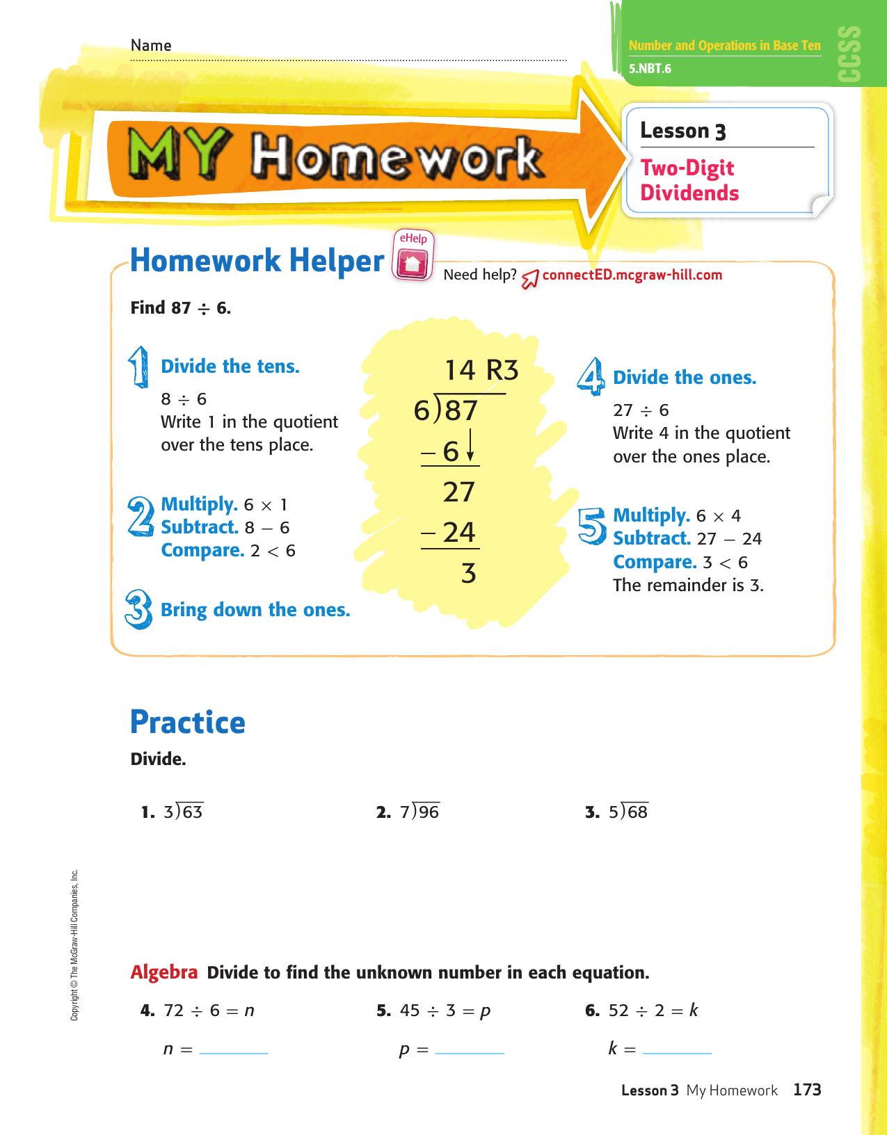Math Pages 173 And 174 Math Pages 173 And 174