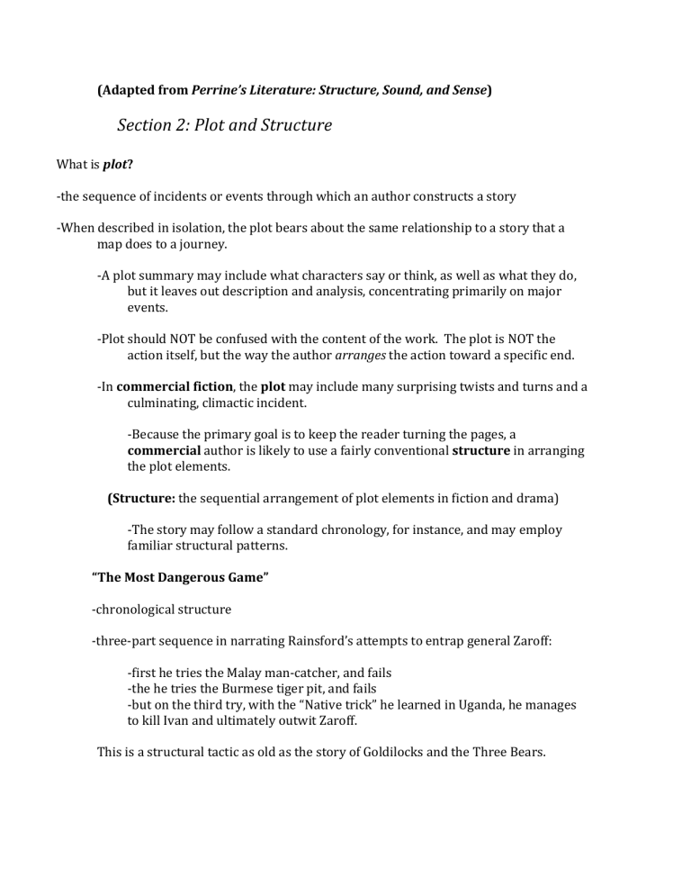 Section 2 Plot And Structure