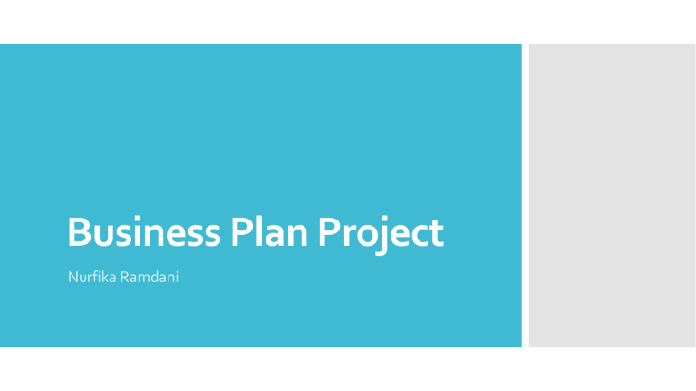 06Business Plan Project 06Business Plan Project