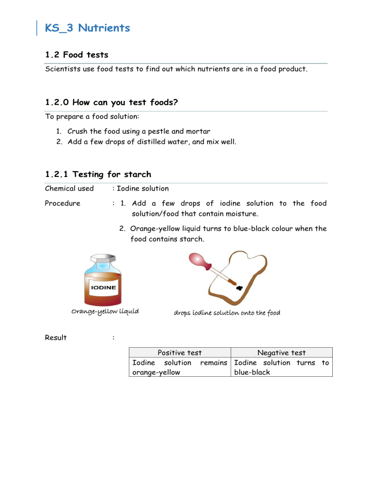 Food Test 