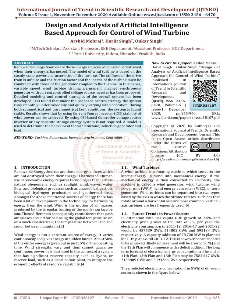 Design and Analysis of Artificial Intelligence Based Approach for ...