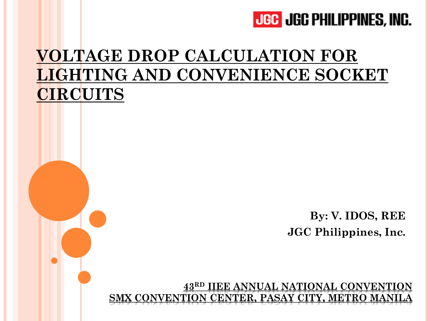 Voltage Drop Analysis Voltage Drop Analysis