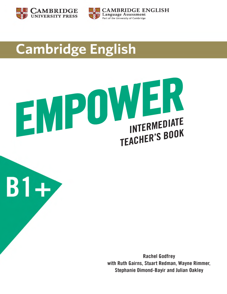 Godfrey R Cambridge English Empower B1 Intermediate Teacher Godfrey R Cambridge English Empower B1 Intermediate Teacher