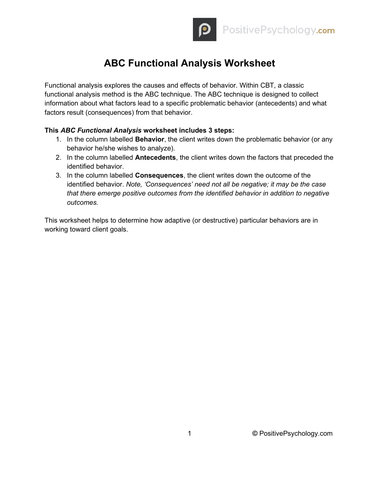 Abc Worksheet Cbt Abc Model Worksheet Psychology And Psychotherapy 