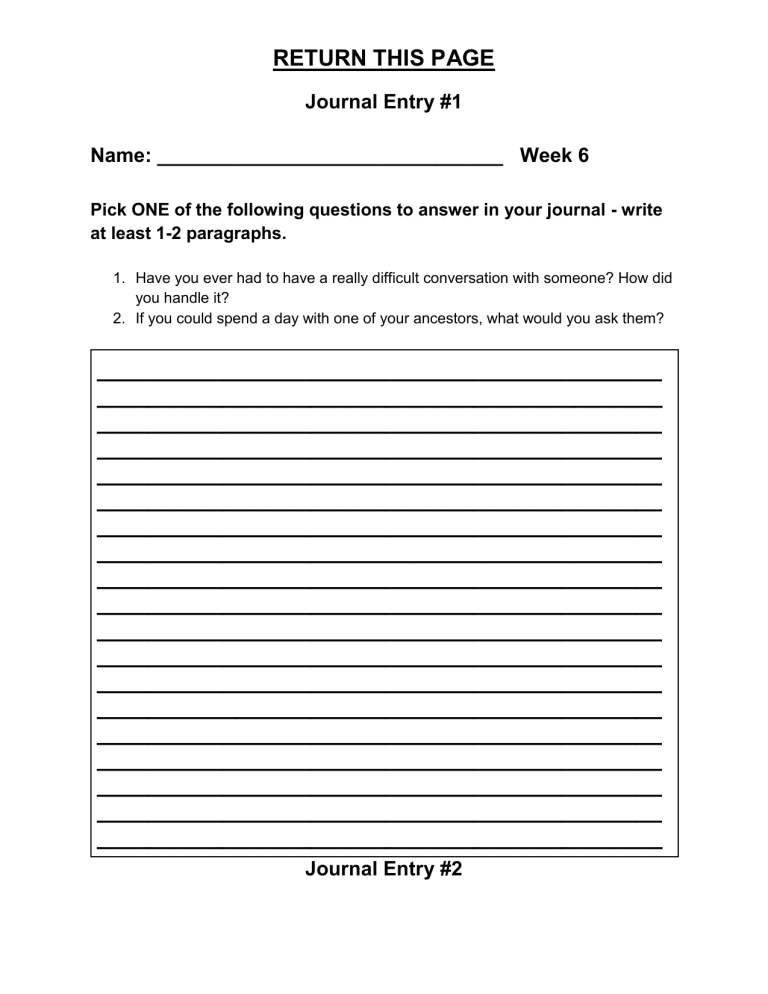 Journal Entry Journal Entry