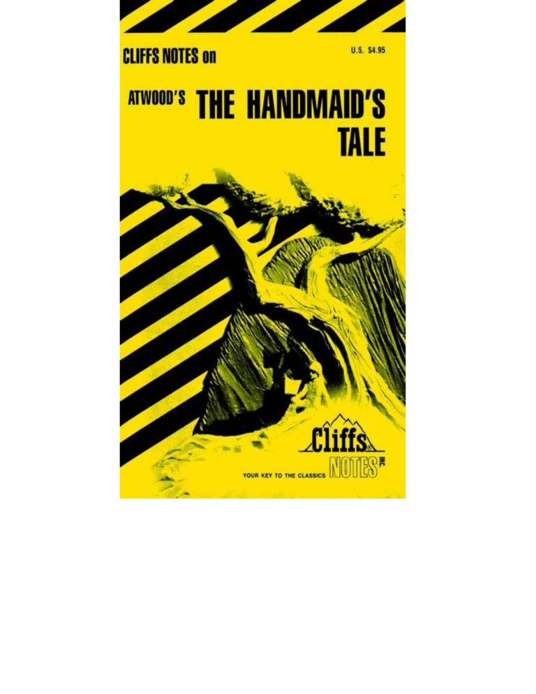 The Handmaid's Tale CliffsNotes: Study Guide & Analysis