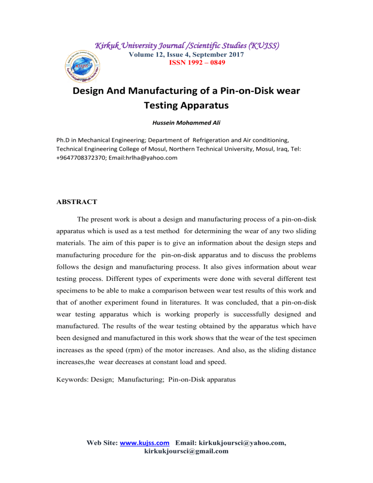 wear machine testing ira