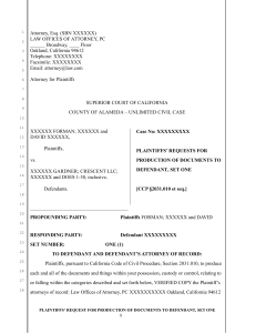 Sample Interrogatories for Electronic Discovery