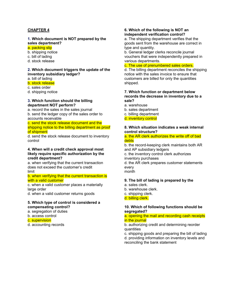Chapters 4 And 5 mcq answers Chapters 4 And 5 mcq answers