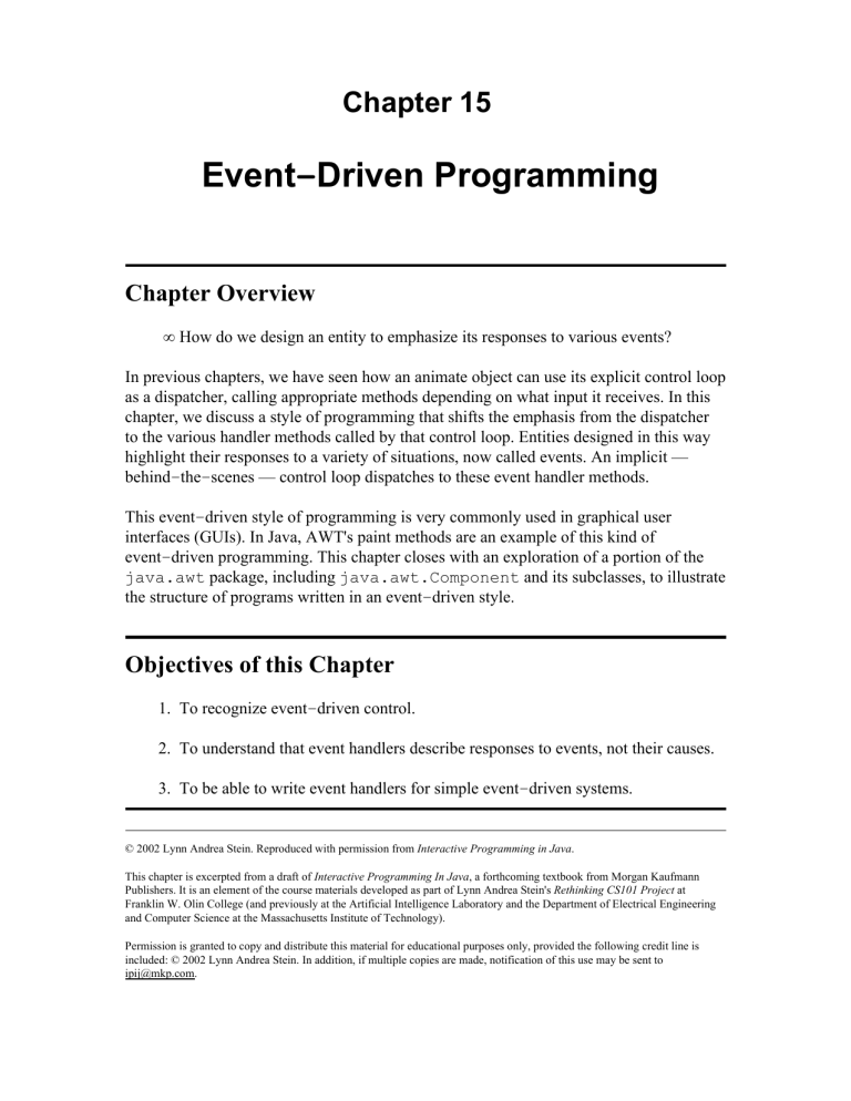 Event-Driven Programming in Java: Chapter Excerpt