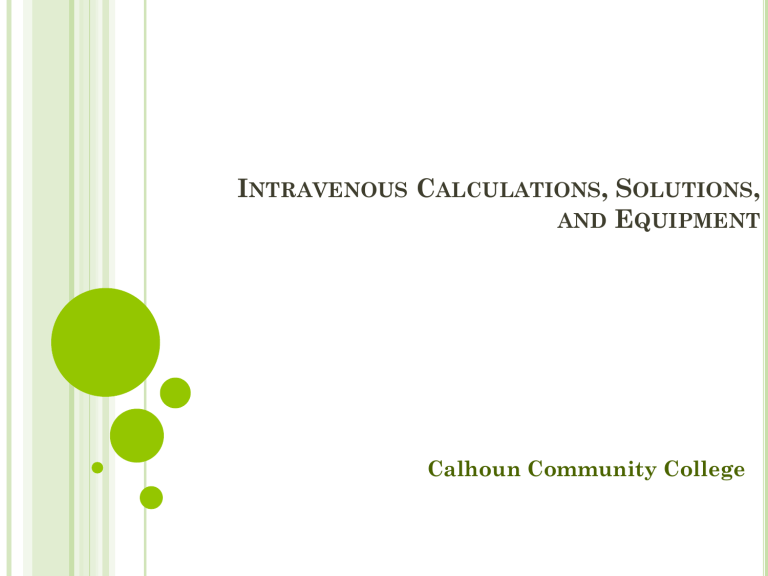 IV Calculations