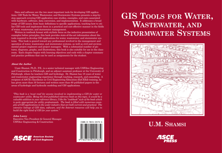 GIS Tools for Water, Wastewater, Stormwater Systems