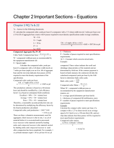 Chapter 2: Equations - Aggregate Compaction & Soil Properties