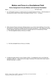 Gravitation Test Paper