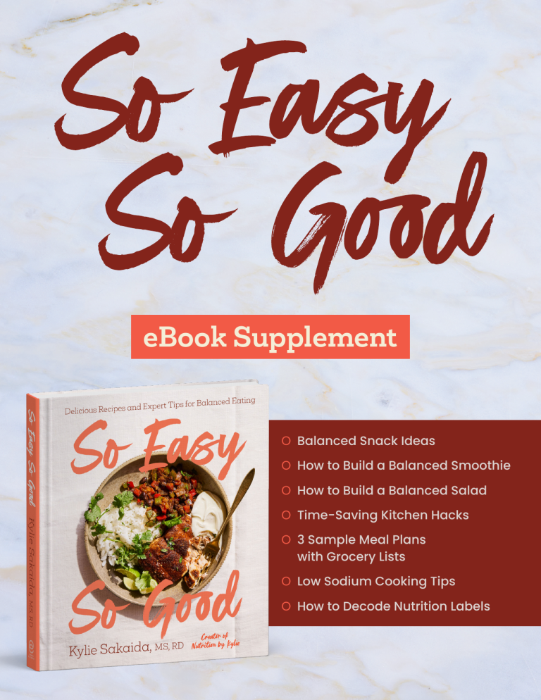So Easy So Good eBook Supplement: Balanced Eating Guide