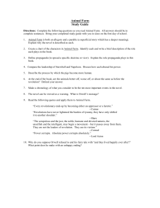Animal Farm Final Test Study Guide