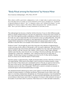 Body Ritual Among the Nacirema: Anthropological Study