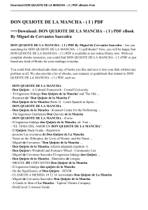 Don Quixote Story Script for Children