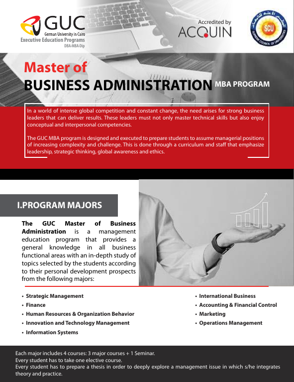 GUC MBA Program Brochure