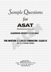 ASAT Class IX Sample Questions | Allen Career Institute