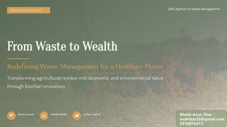 From Waste to Wealth: Biochar Innovation for Sustainable Waste Management