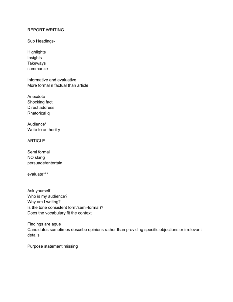 Report Writing Guide: Structure, Tone, & Common Mistakes