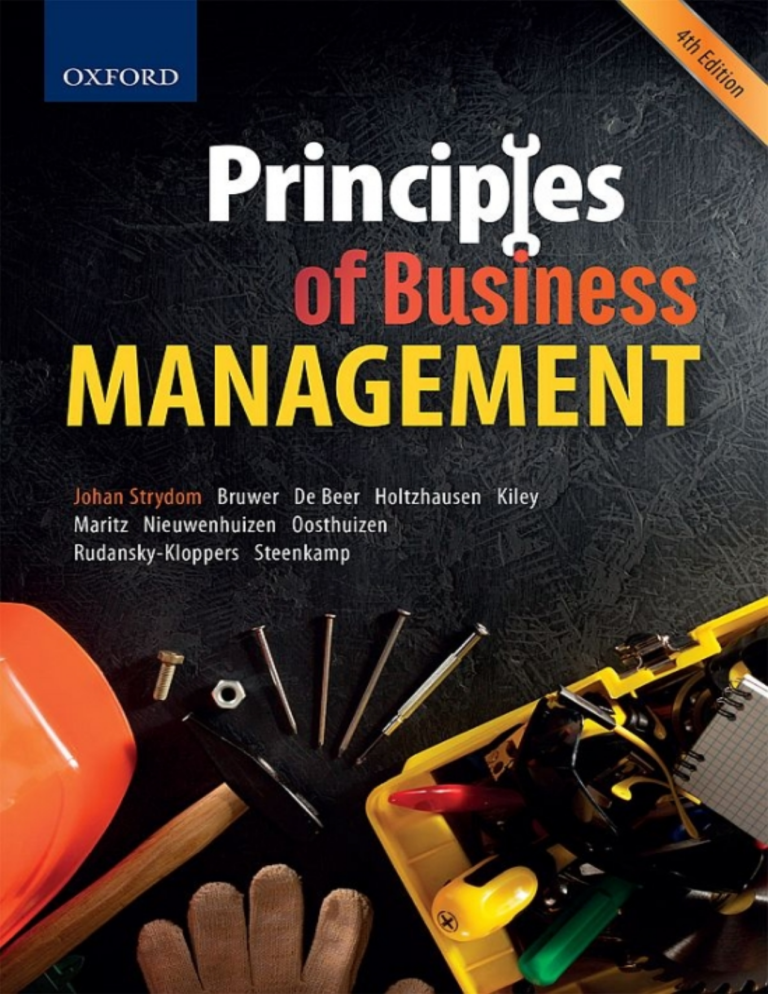 Principles of Business Management Textbook