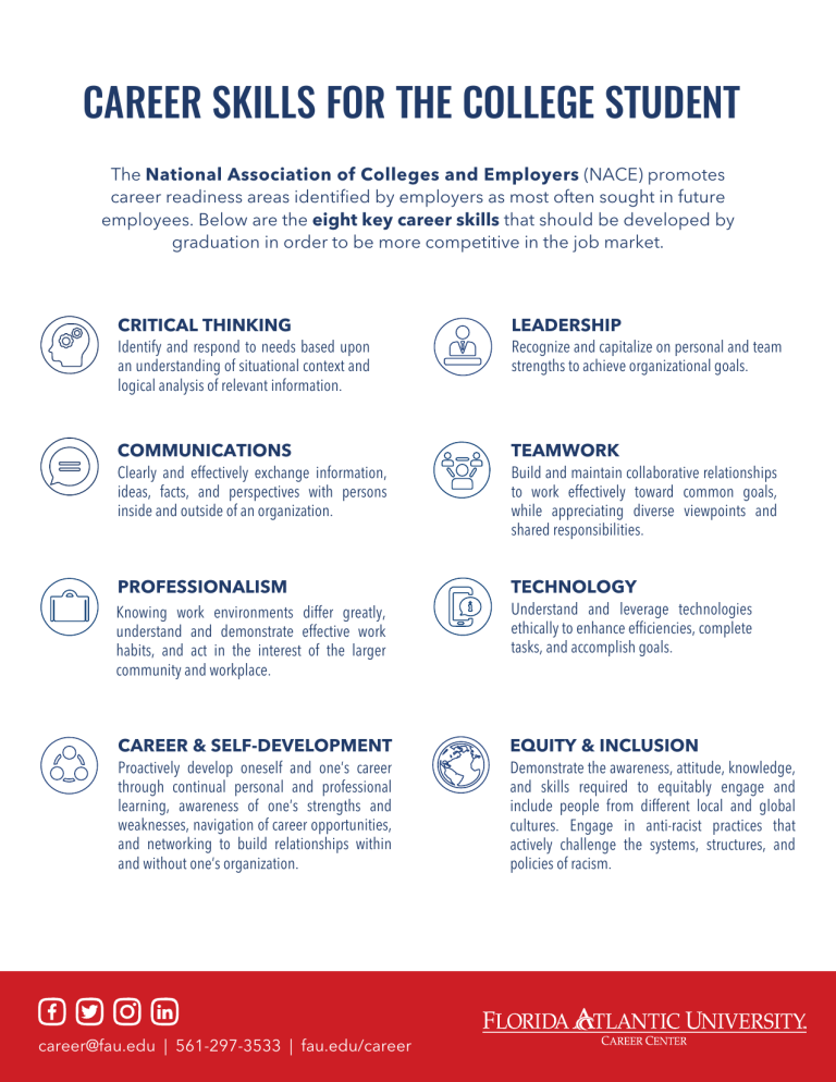 Career Skills for College Students