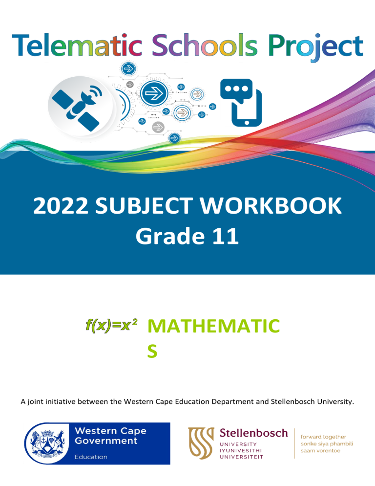 2022 Grade 11 Mathematics Workbook