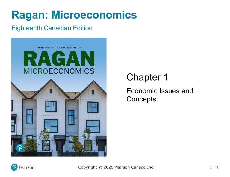 Microeconomics Chapter 1: Economic Issues and Concepts