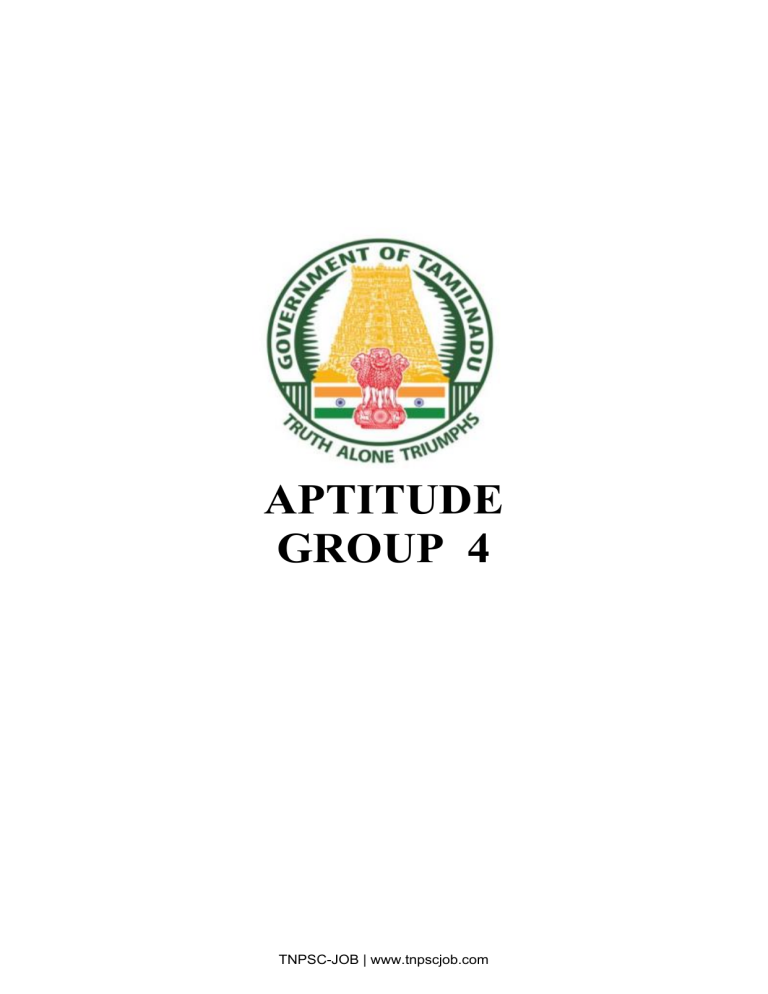 TNPSC Group 4 Aptitude Study Guide