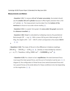 Arc Length Exam Questions