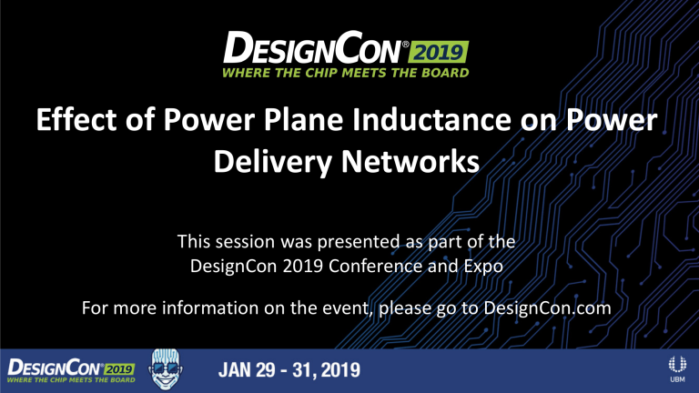 Effect of Power Plane Inductance on PDNs