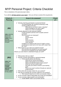 IB MYP Student-Led Conference Guide