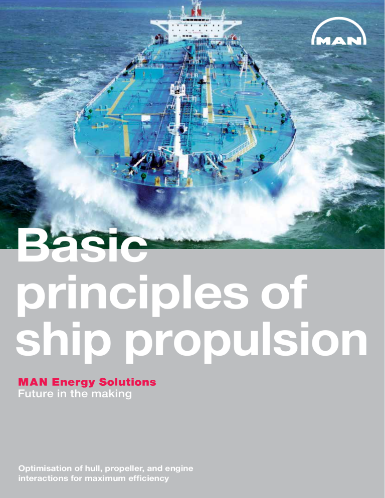 Basic Principles of Ship Propulsion: Hull, Propeller, Engine Optimization