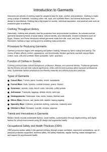 Textiles Safety Worksheet: Hazard ID & Rules