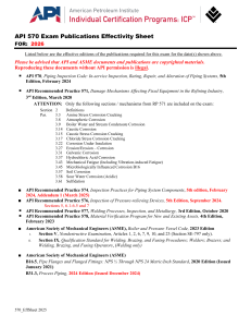 API 510 Exam Publications List (2025-2026) - Official Guide