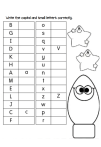Capital and Small Letters Worksheet for Elementary Students