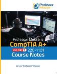 Professor Messer’s CompTIA A+ Core 1 220-1101 Course Notes