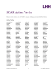 SOAR Action Verbs List for Accomplishment Stories