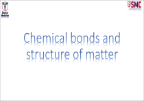 Chemical Bonds and Structure of Matter