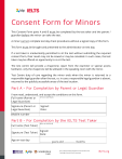 IELTS Consent Form for Minors | Parent & Test Taker Agreement